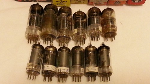 Vacuum Tubes - 4 of 6AU6, 2 each of 6EW6, 6GH8, 6HF8 + 11 more Tested ...