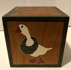 Wooden Craft Christmas Holiday Decorative Cube Paper weight | eBay