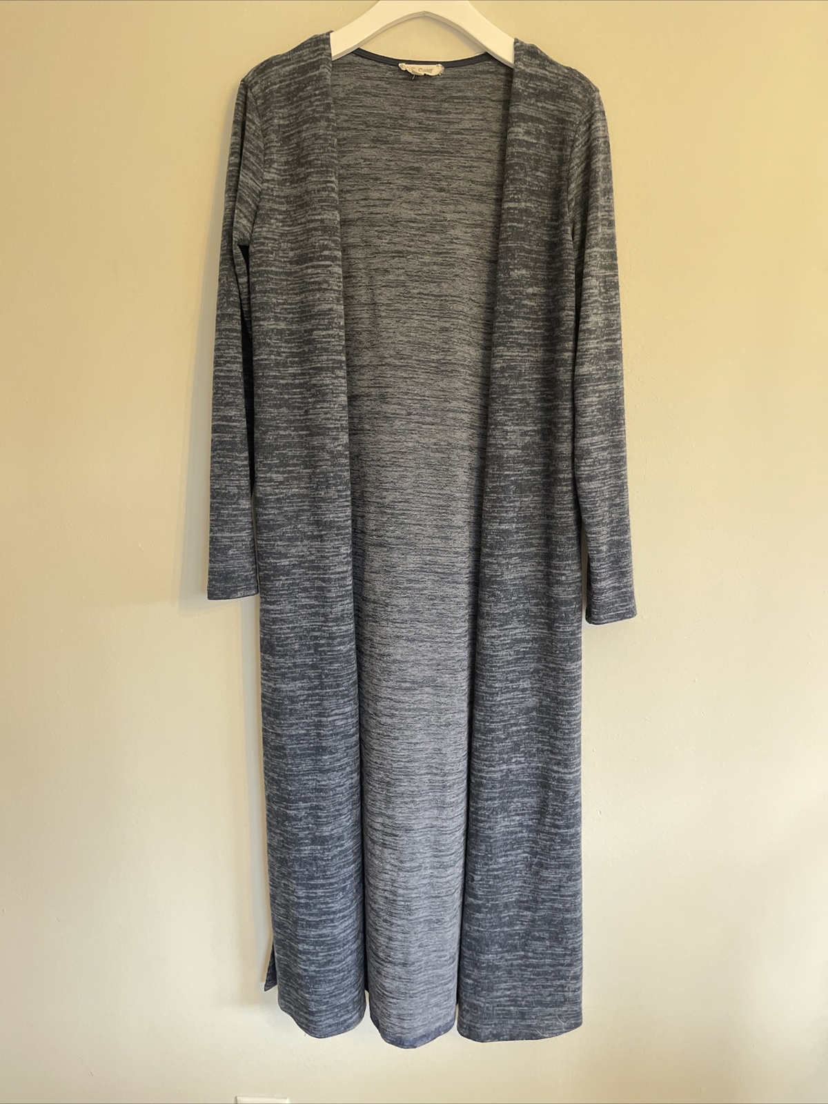 Rolla Coaster Blue Long Cardigan Duster Medium Jacket… - Gem