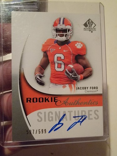 2010 SP Rookie Authentic #172 Jacoby Ford Auto #/599 RC Clemson ...