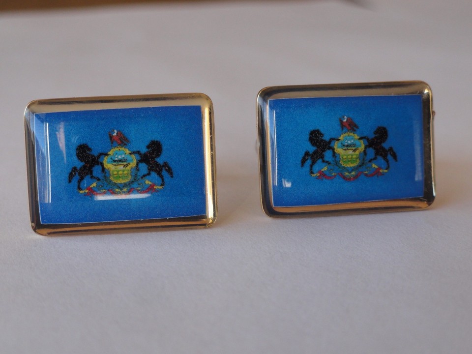 Pennsylvania State Flag Cufflinks--United States of America USA US ...