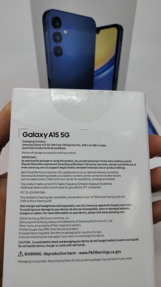 Samsung Galaxy A15 5G SM-S156V 128GB 4GB Simple Mobile Locked Blue New ...