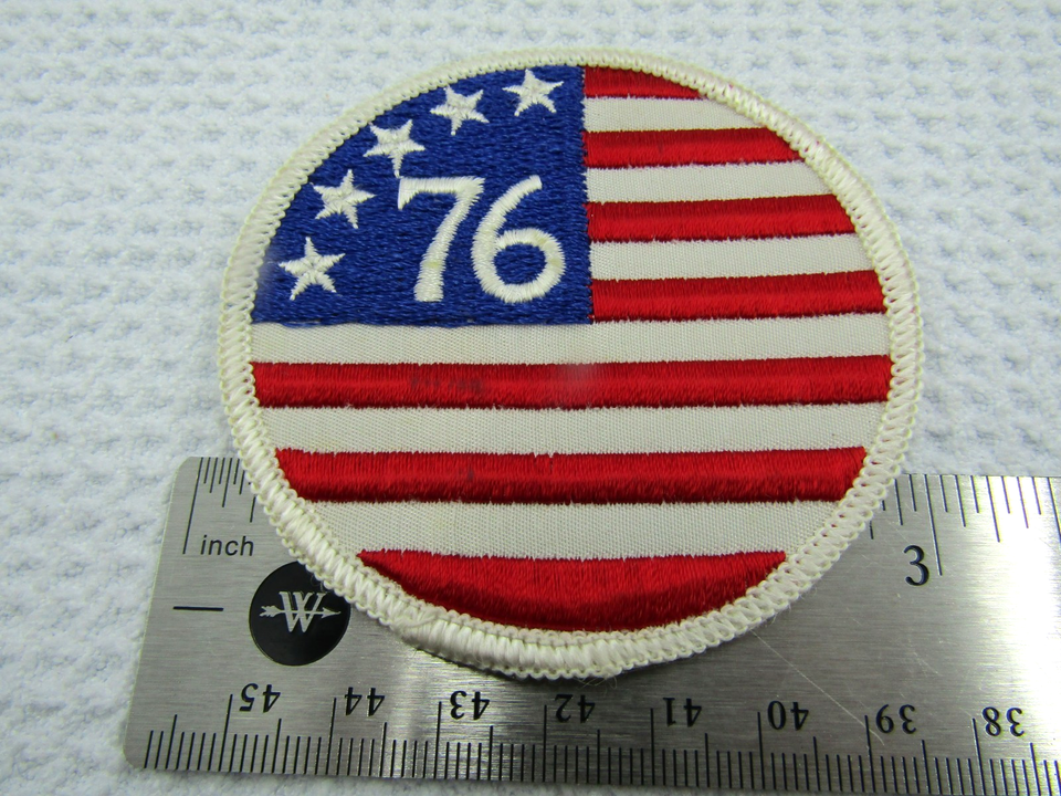 Vintage 76 patch bicentennial, round embroidered patch | eBay