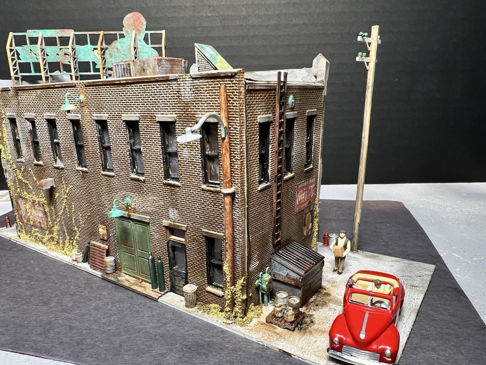 HO Scale Custom Built Building “Maimans Pharmacy” Merchants Row Diaroma ...