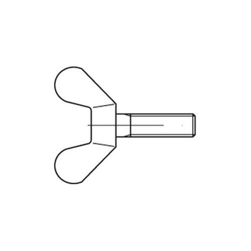 DIN 316 Flügelschraube deutsche Form M10x20 Temperguss galvanisch ...