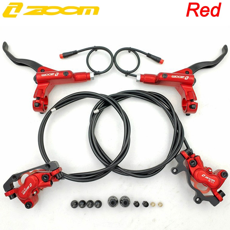 ZOOM HB-876E 4-Pistons Hydraulic Disc Brakes Front&Rear E-Bike Power ...