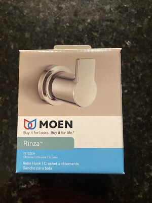 Moen Y1103CH Rinza Robe Hook, Zinc, Chrome | eBay