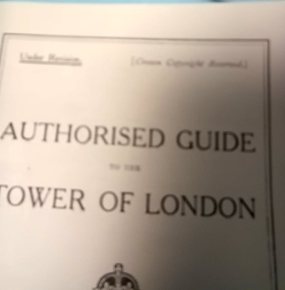 LONDON TOWER England HISTORICAL Tour GUIDE Book 1925 | eBay