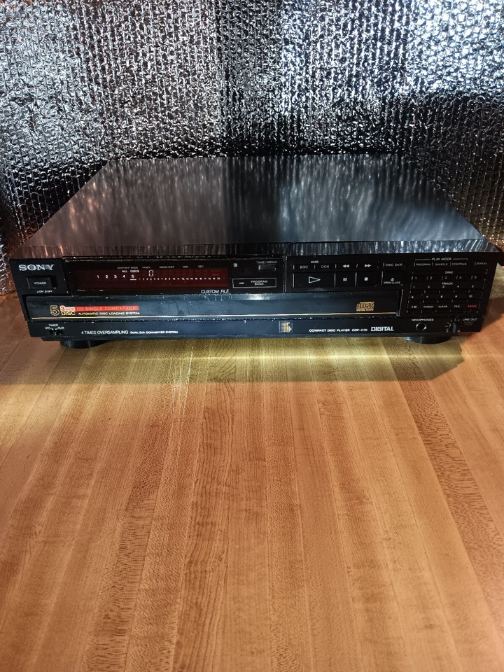Vintage Sony - CDP-C70 Compact 5 Disc Player, CD Player. Works! | eBay