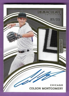 COLSON MONTGOMERY 2023 PANINI IMMACULATE ROOKIE RC PATCH AUTOGRAPH AUTO ...