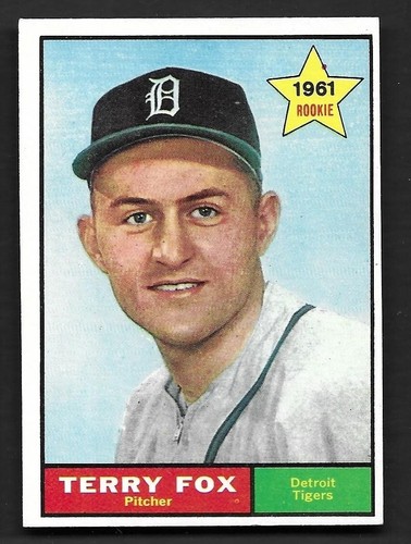 1961 Topps #459 Terry Fox RC Detroit Tigers EXMT | eBay
