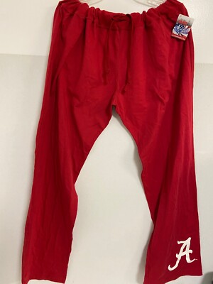 Alabama Crimson Tide NCAA Red Jogging Pants With "A" At Bottom Left Leg ...