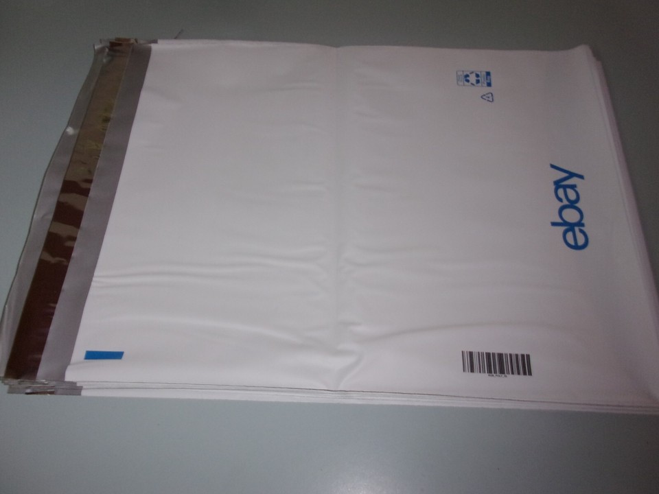 25 eBay Mailers Envelopes With E-bay Print 12" x 15" Poly Bags new NO ...