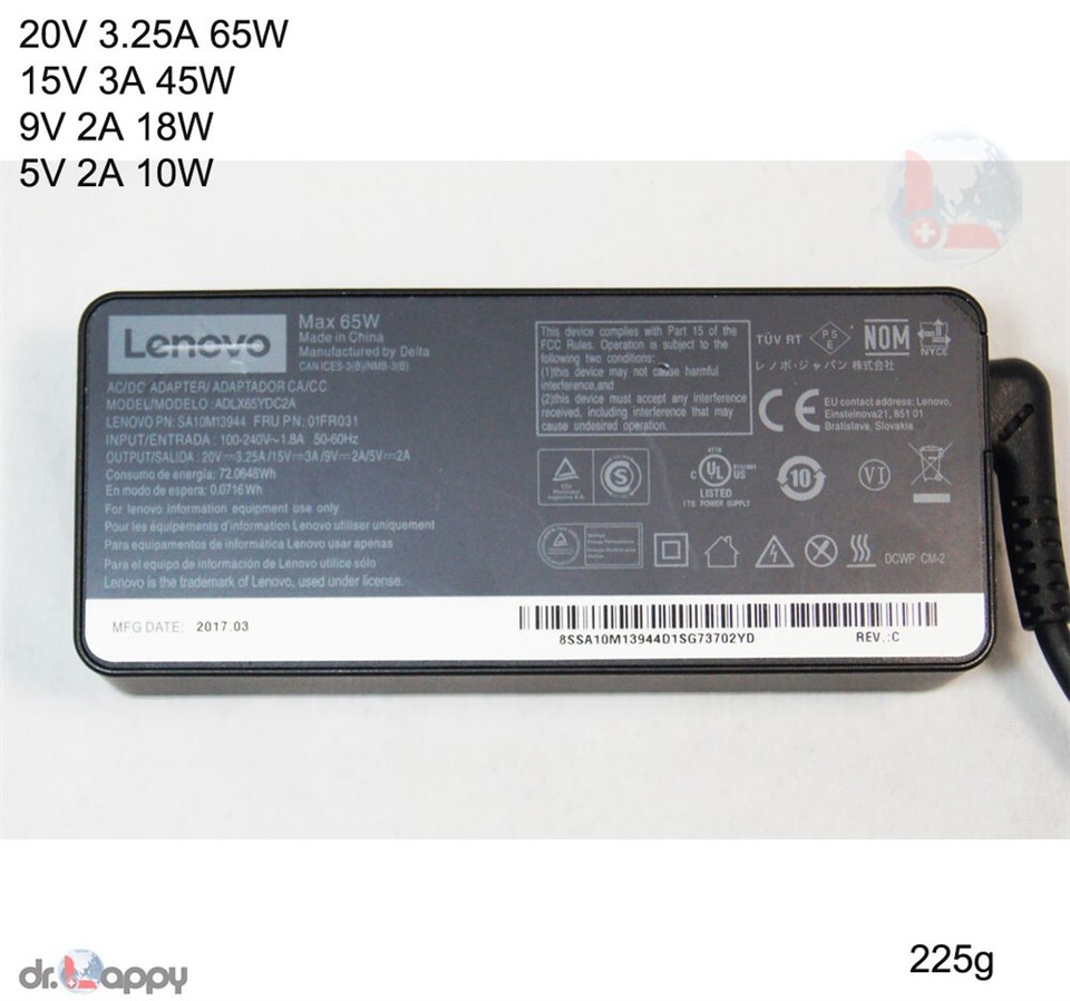 65W USB-C Power Adapter for Lenovo ThinkBook 15 G2 ARE 20VG 15 G2 ITL 20VE | eBay