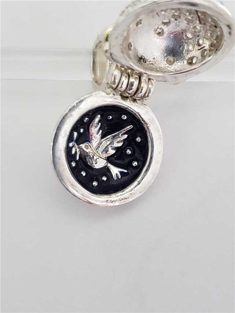 💖Chamilia 2015 PEACE DOVE LOCKET DANGLE Sterling Bead 2025-1665 $90 ...