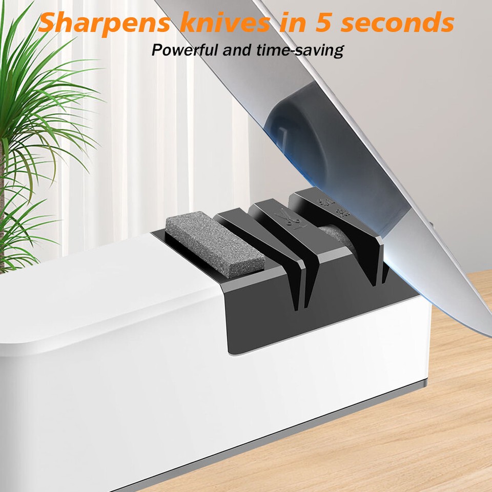 Electric Knife Sharpener Professional Kitchen Sharpening Stone Grinder ...