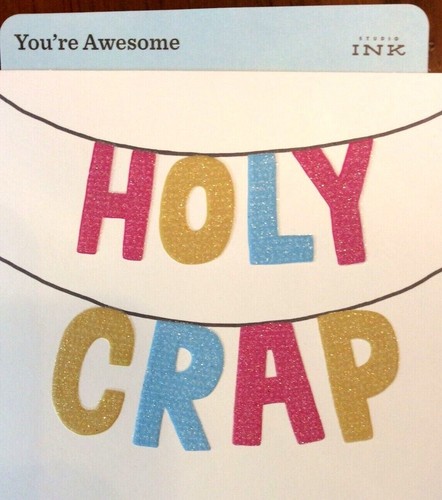 FRIEND "Holy Crap" You're Awesome Greeting card Studio Ink by Hallmark ...