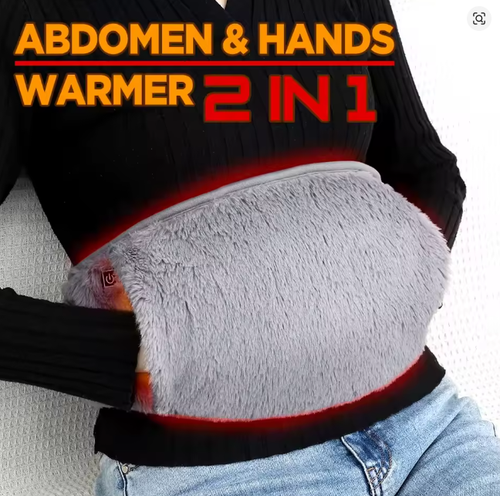 Electric USB Heating Belt Hot Compress Waist Warmer Abdominal & Lumbar ...