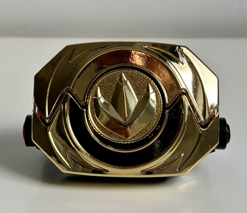 91-93 Power Rangers MMPR Bandai Green White Morpher - Metal Gold Plates ...