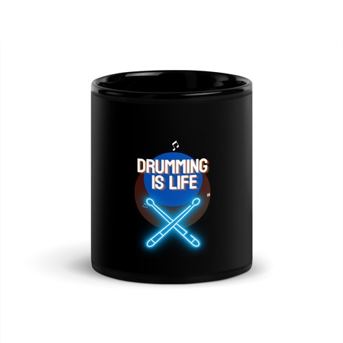 Drumming is Life Coffee Mug Drummer Cup Drumming Gift Custom Mugs ...