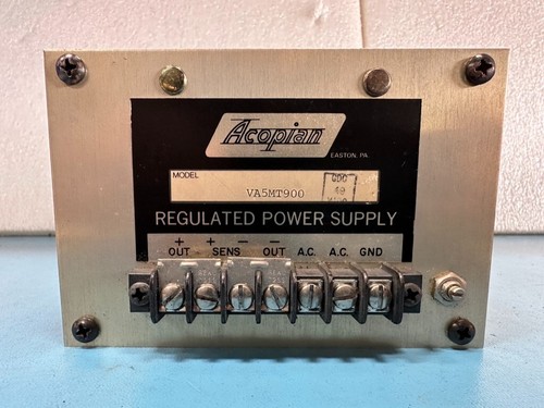 ACOPIAN (V) A5MT900 REGULATED POWER SUPPLY 5V .9 AMPS NOS UNUSED | eBay
