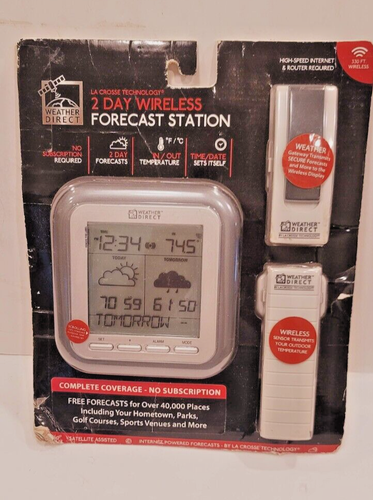 Lacrosse Weather Direct 2 Day Forecast Station WD-2512U-JCBP Internet ...