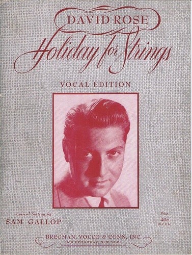 Holiday for Strings, David Rose, 1944, Grey cover version, vintage sheet music | eBay