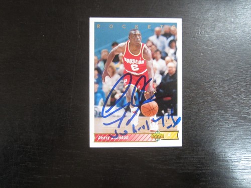 1992-93 Upper Deck # 94 Avery Johnson Autograph Signed Auto Card (B ...