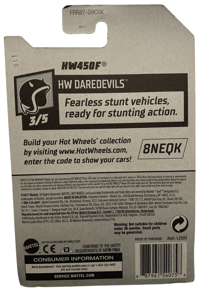 Hot Wheels 2018 50th Anniversary HW Daredevils HW450F, Green ...