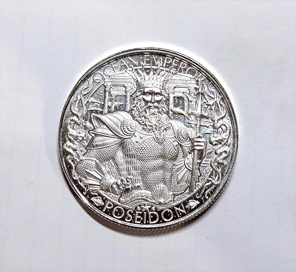 1 oz Silver Atlantis Round Mythical Cities Series Bold and Beautiful | eBay