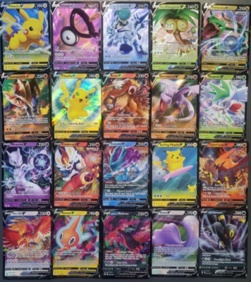 5x Ultra Rare V Cards - Pokemon Card Ultra Rare Booster Bulk Lot - Near ...