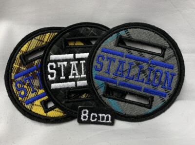 Stock CLEARANCE 3x Equine Bridle Disc Badge For Shows Showing STALLION ...