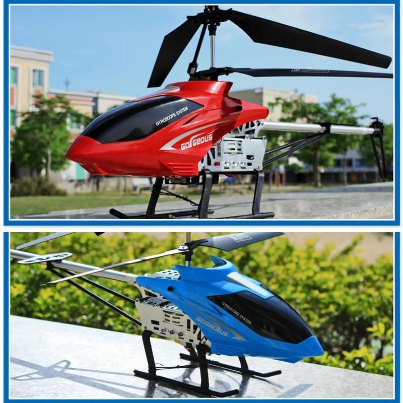 Large 80cm Rc Helicopter 3.5ch with Remote Control Drone Anti-fall ...
