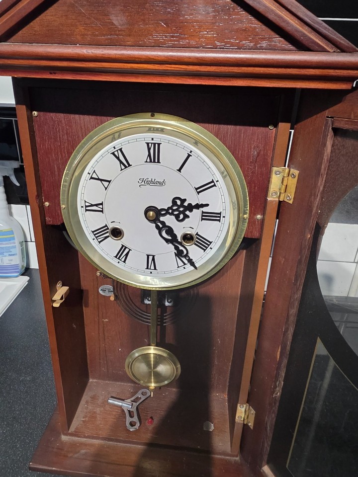 Highlands Wall Clock Chime & Key | eBay UK