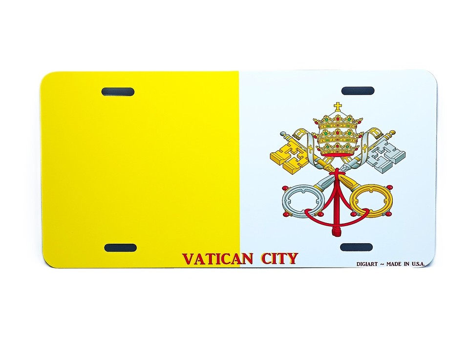 VATICAN CITY FLAG Metal Novelty Car License Plate Auto Tag | eBay