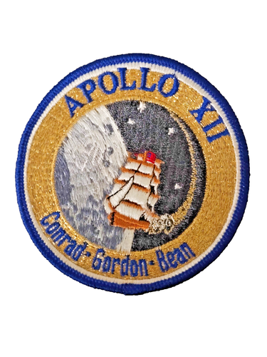 Apollo XII NASA Patch Conrad Gordon Bean Moon Landing Embroidered Space Badge | eBay