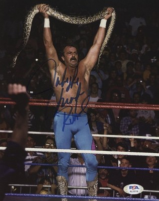 Jake The Snake Roberts Signed 8x10 WWE WWF Wrestling Photo AUTO PSA ...
