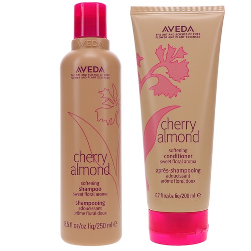 Aveda Cherry Almond Softening Shampoo 8.5 oz & Cherry Almond Softening ...