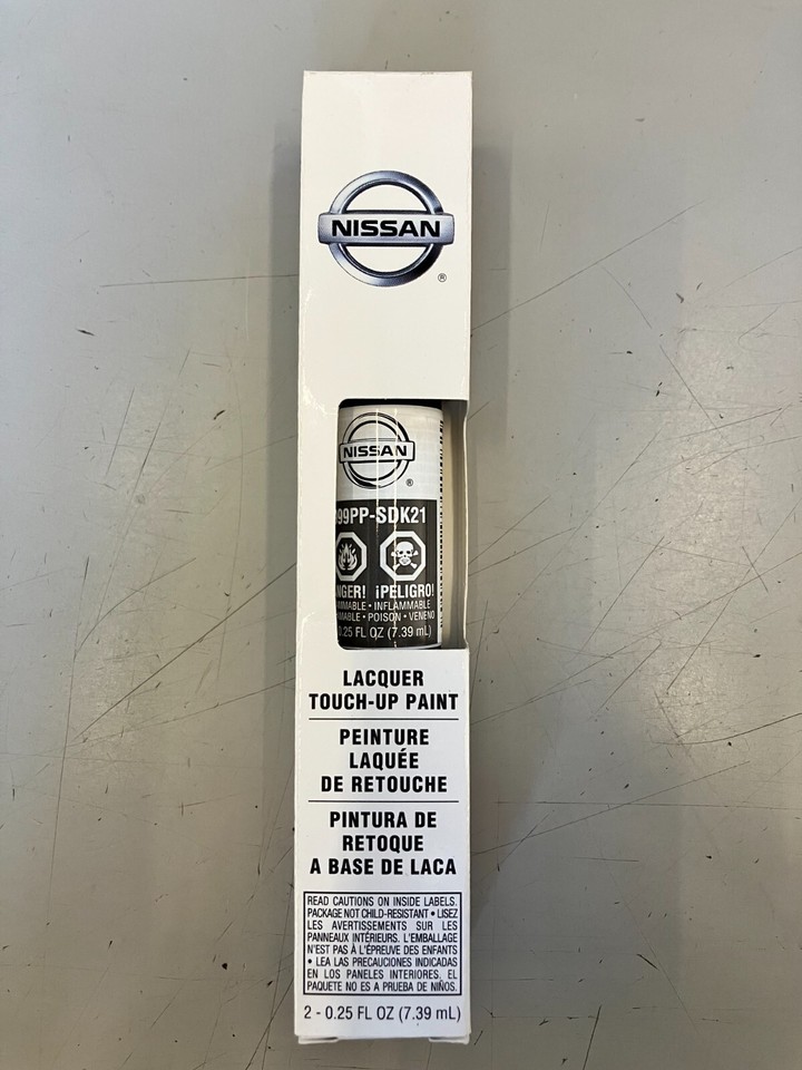 Nissan OEM Touch-Up Paint + Clear Coat Platinum Color Code K21 ...
