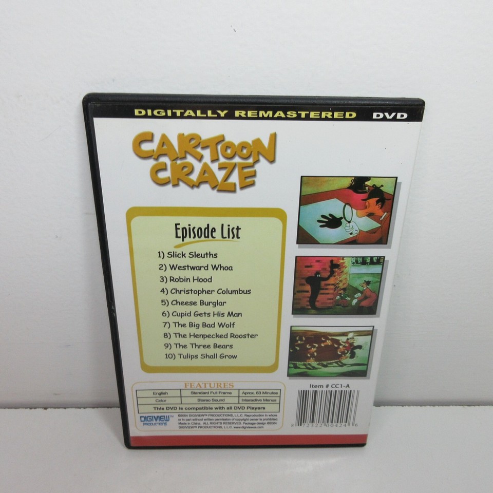 Cartoon Craze Presents Mutt and Jeff: Slick Sleuths Vol 22 (DVD, 2004 ...