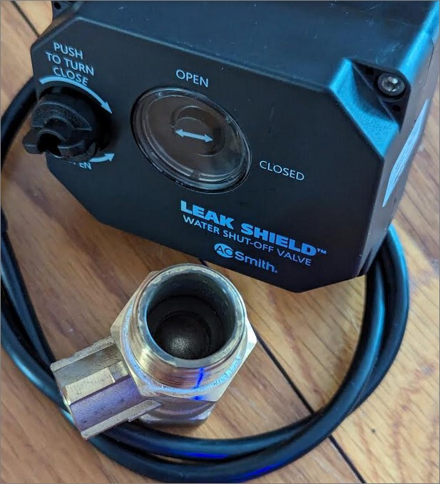 AO Smith Leak Shield automatic water shut-off valve EBVW06L204 EBDD1508 ...