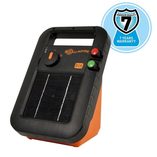 SOLAR S16 ELECTRIC FENCE ENERGISER - Gallagher Panel Fencing Battery ...