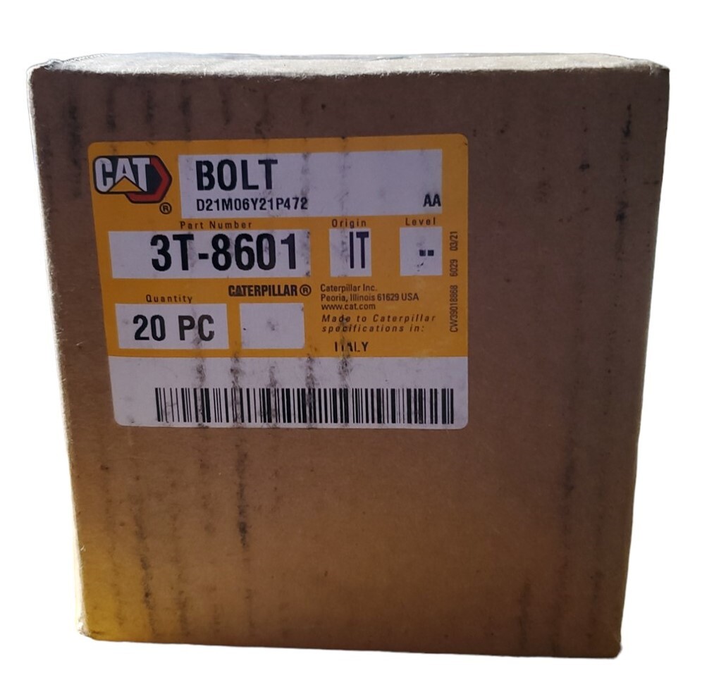 OEM Genuine Caterpillar CAT 3T-8601 Bolt, 20 Count | eBay