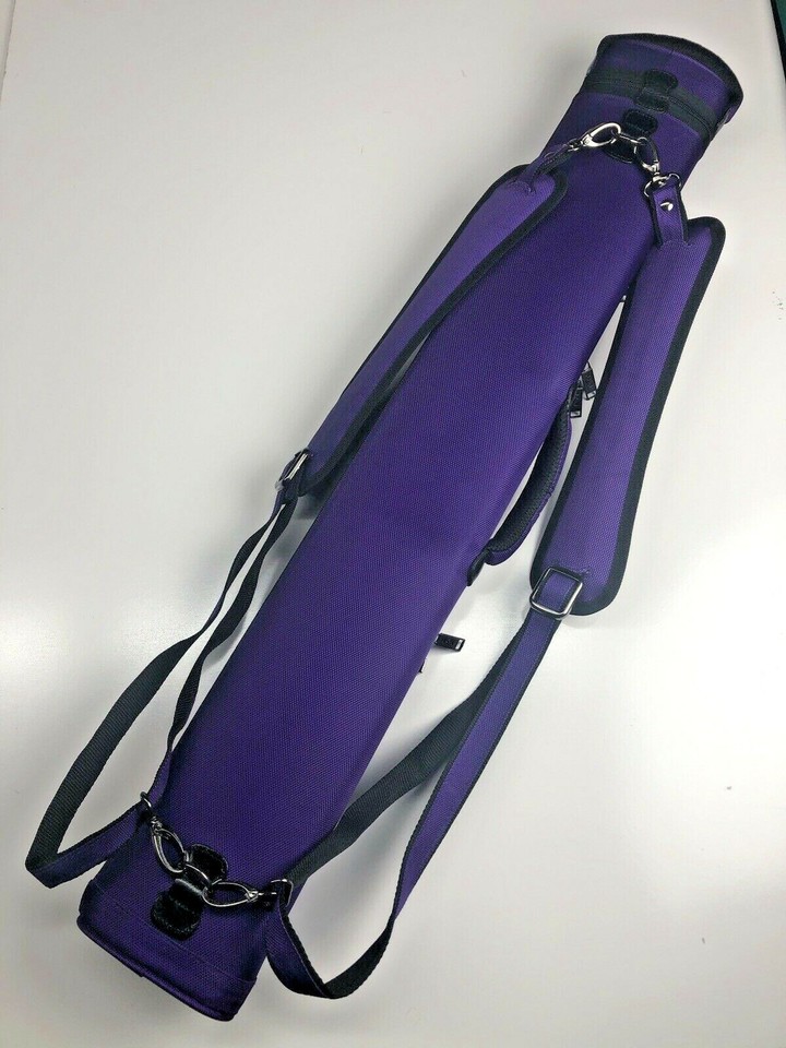 J&J Purple 3 Butt 4 Shaft 3x4 / 2x5 Duranylon Pool Cue Case With ...