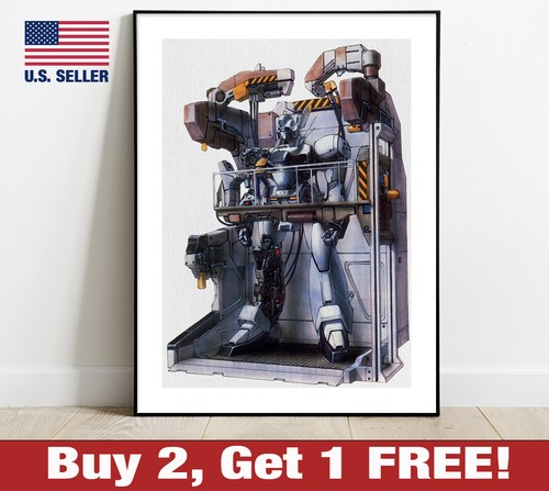 Patlabor Mobile Police Poster 18" x 24" Print Anime Retro Mecha Wall ...