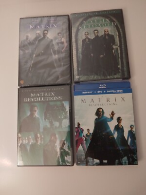 4 Matrix DVDS: Matrix/Matrix Reloaded/ Matrix Revolutions/Matrix ...