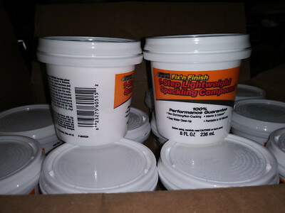(12 Pack) White Lightning WL60512 1-Step Lightweight Spackling Compound ...