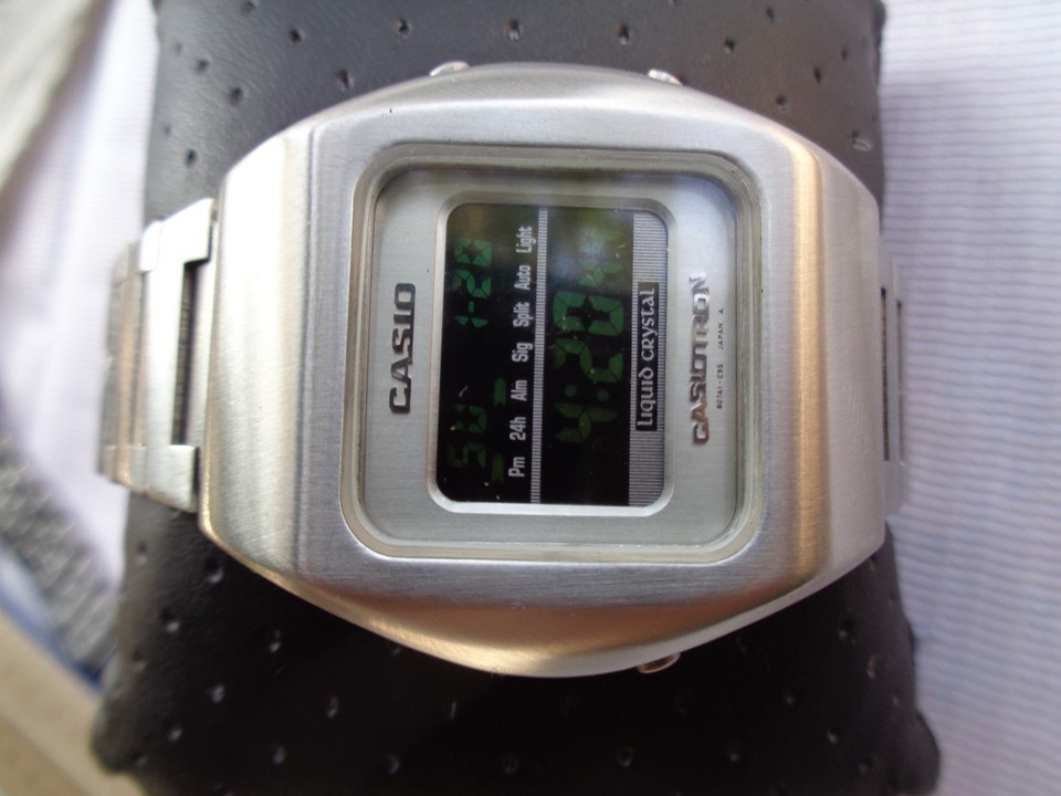 RARE COLLECTIBLE VTG CASIO CASIOTRON TRN-110 LIQUID CRYSTAL DIGITAL ...