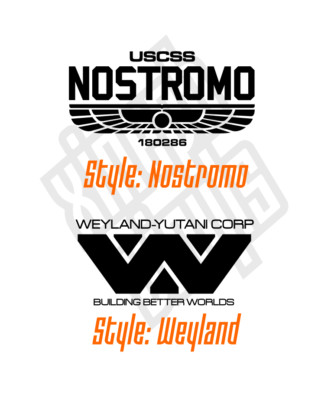 Nostromo Alien weyland yutani Xenomorph vinyl sticker decal logo window ...