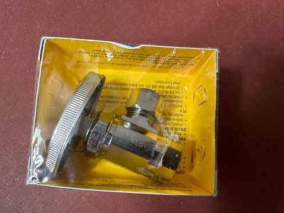 BrassCraft Multi-Turn Stop Valve 3/8" FIP Inlet x 3/8" OD Tube Outlet ...